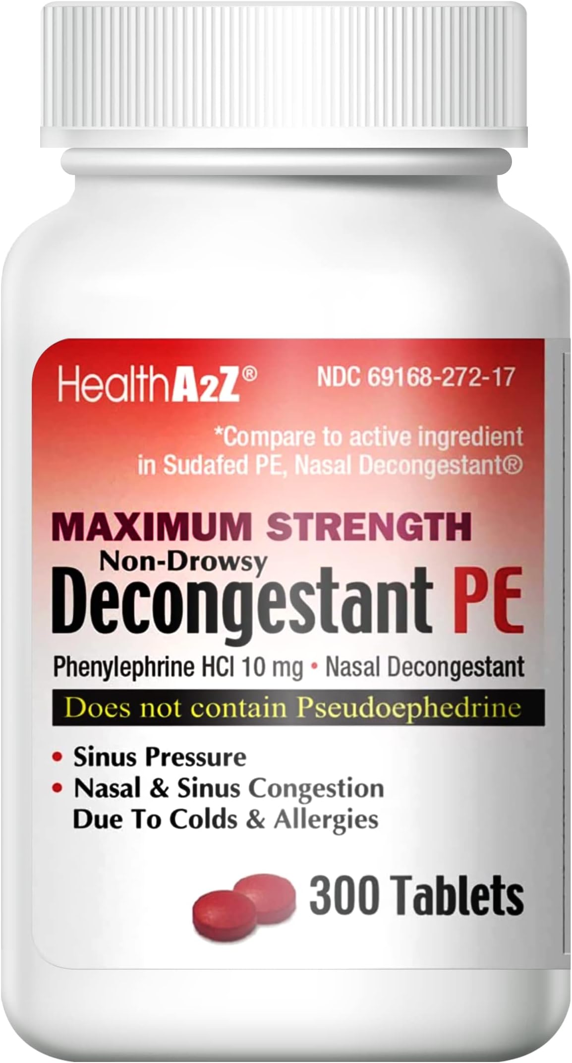 Amazon.com: Sudogest PE Generic for Sudafed PE Nasal Decongestant ...