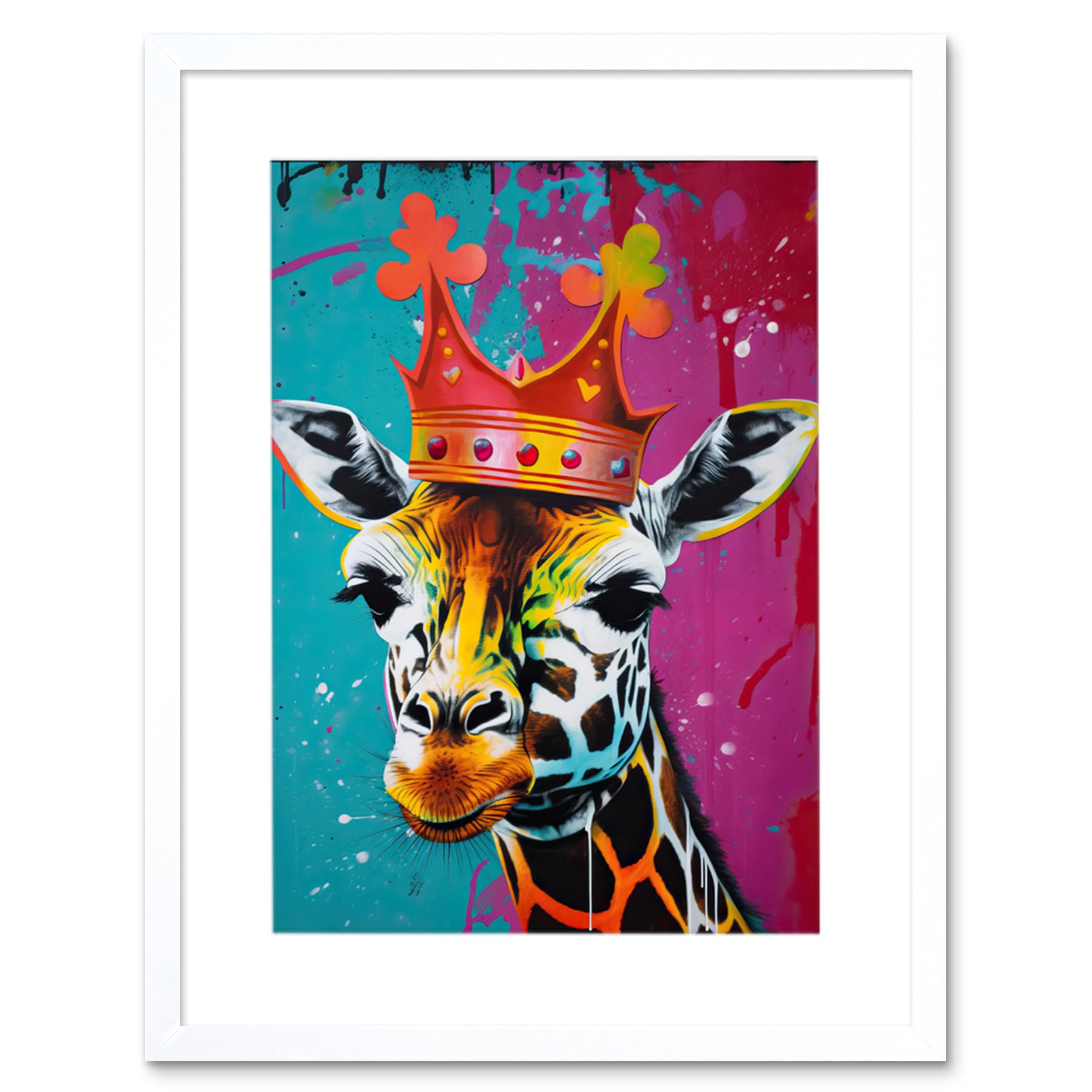 Giraffe Pop Art