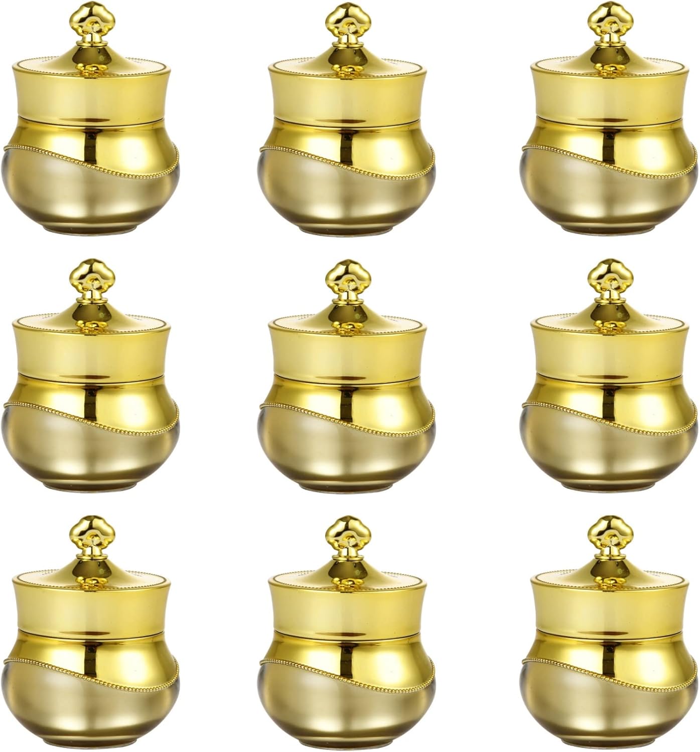 Amazon.com: Minsily 10 PCS 5g Crown Empty Cream Jars Pot Bottle Acrylic ...