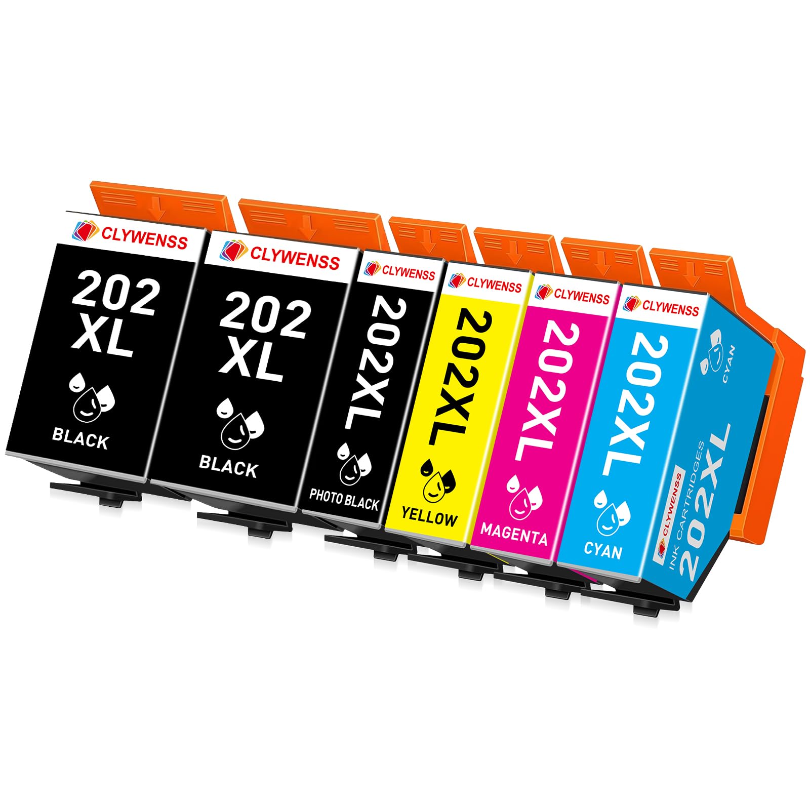 Clywenss 202XL Ink Cartridges Compatible with Epson 202 XL 202XL ...