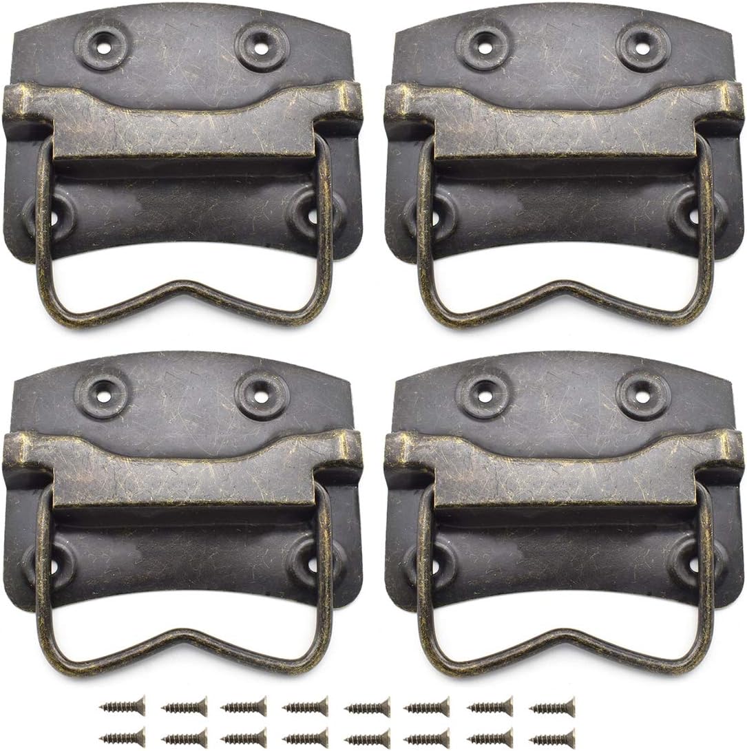 SDTC Tech 4 Pack Antique Bronze Wooden Box Puller Handles Side Panel ...