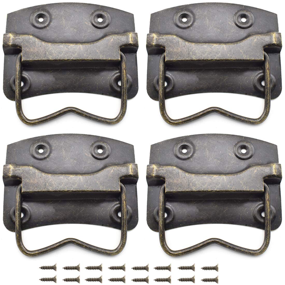 SDTC Tech 4 Pack Antique Bronze Wooden Box Puller Handles Side Panel ...