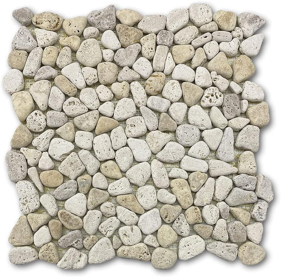 Stone Center Online Carrara White Marble Pebble Stone River Rocks ...