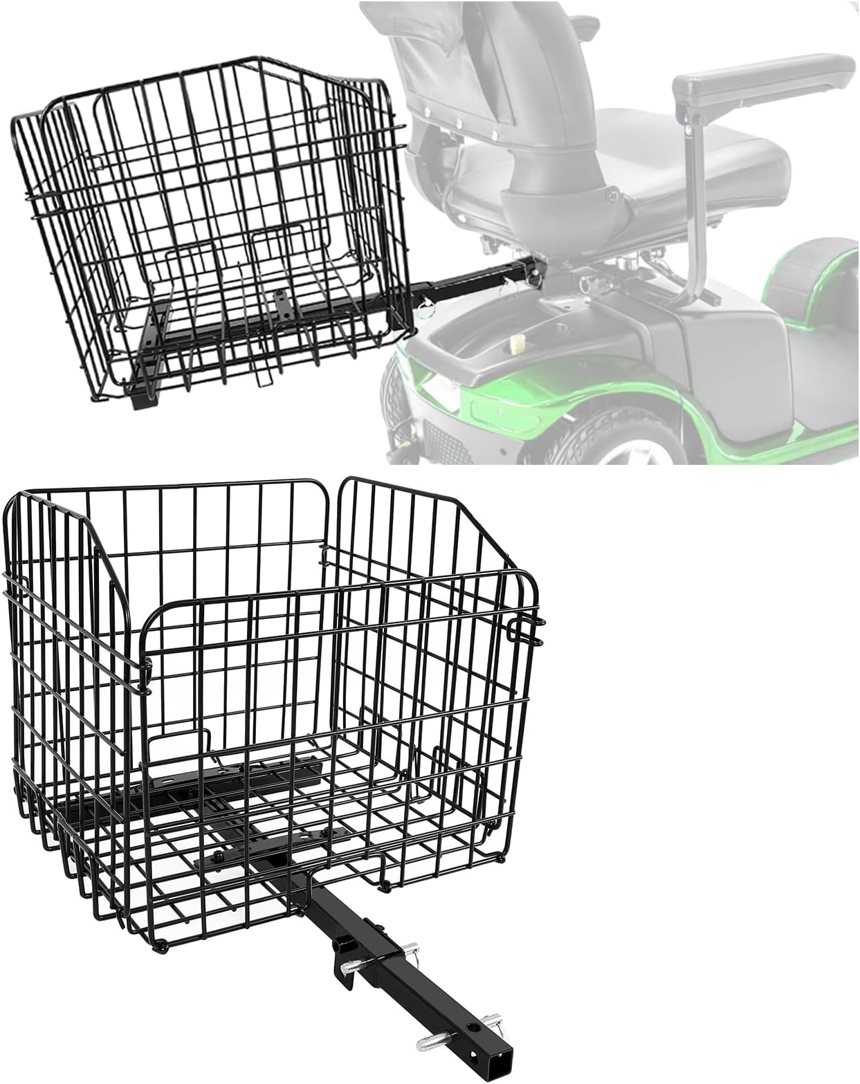 Amazon.com: Scooter Folding Rear Basket for Electric Wheelchair ...