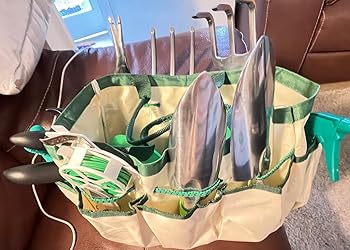 Bokhot Garden Tools Set Gardening Hand Tool Gift Kit with Heavy Duty ...