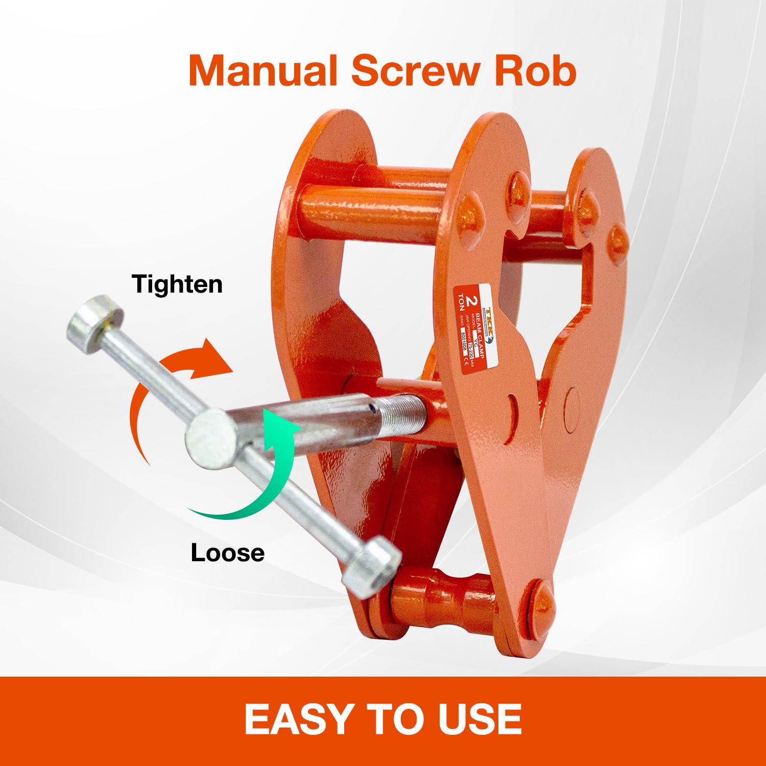 Snapklik.com : TKK Beam Lifting Clamp 4400Lbs/2Ton Load Capacity Beam ...