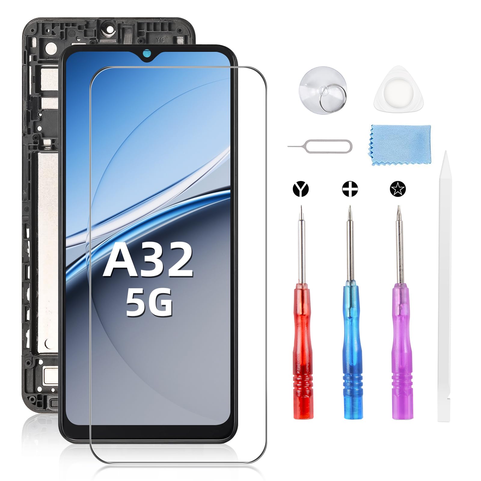 Amazon.com: Moautodc for Samsung Galaxy A32 5G Screen Replacement Kit ...