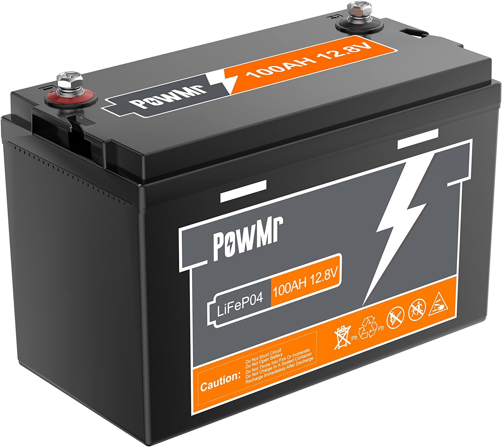 Amazon.com: PowMr 12V 100Ah LiFePO4 Lithium Battery,1280Wh Grade A ...