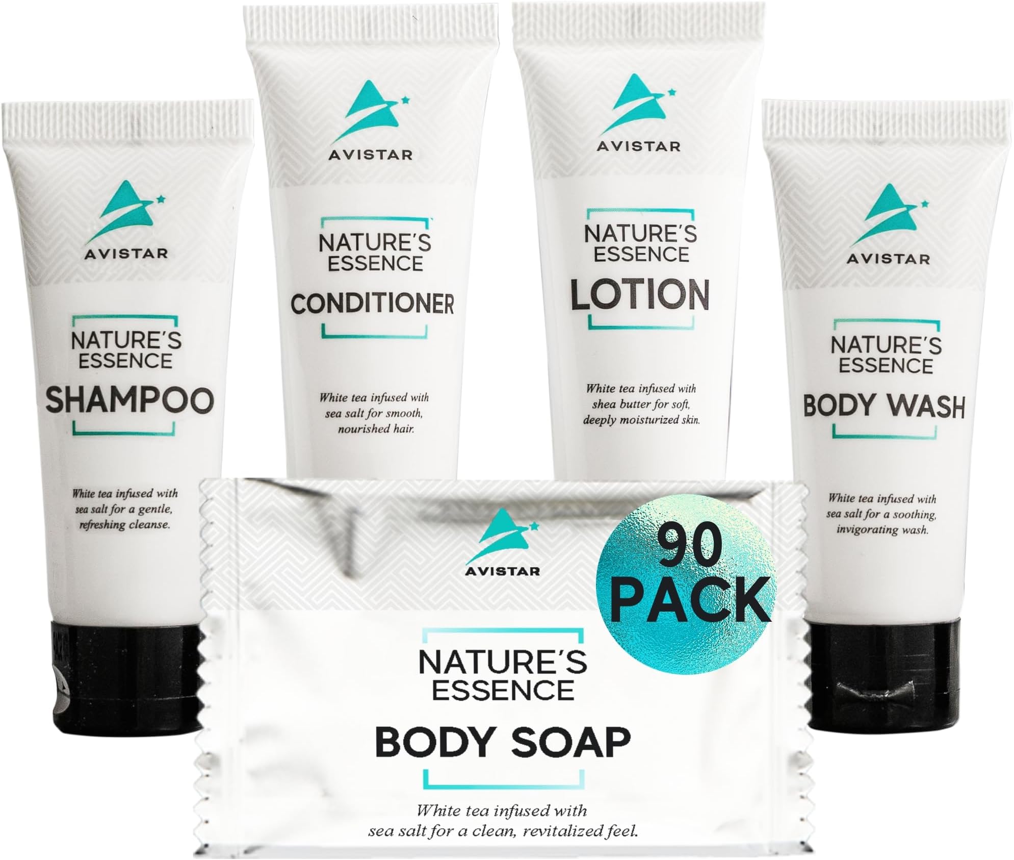 Amazon.com : 90 Piece Hotel Soap & Bulk Toiletries - Airbnb Essentials ...