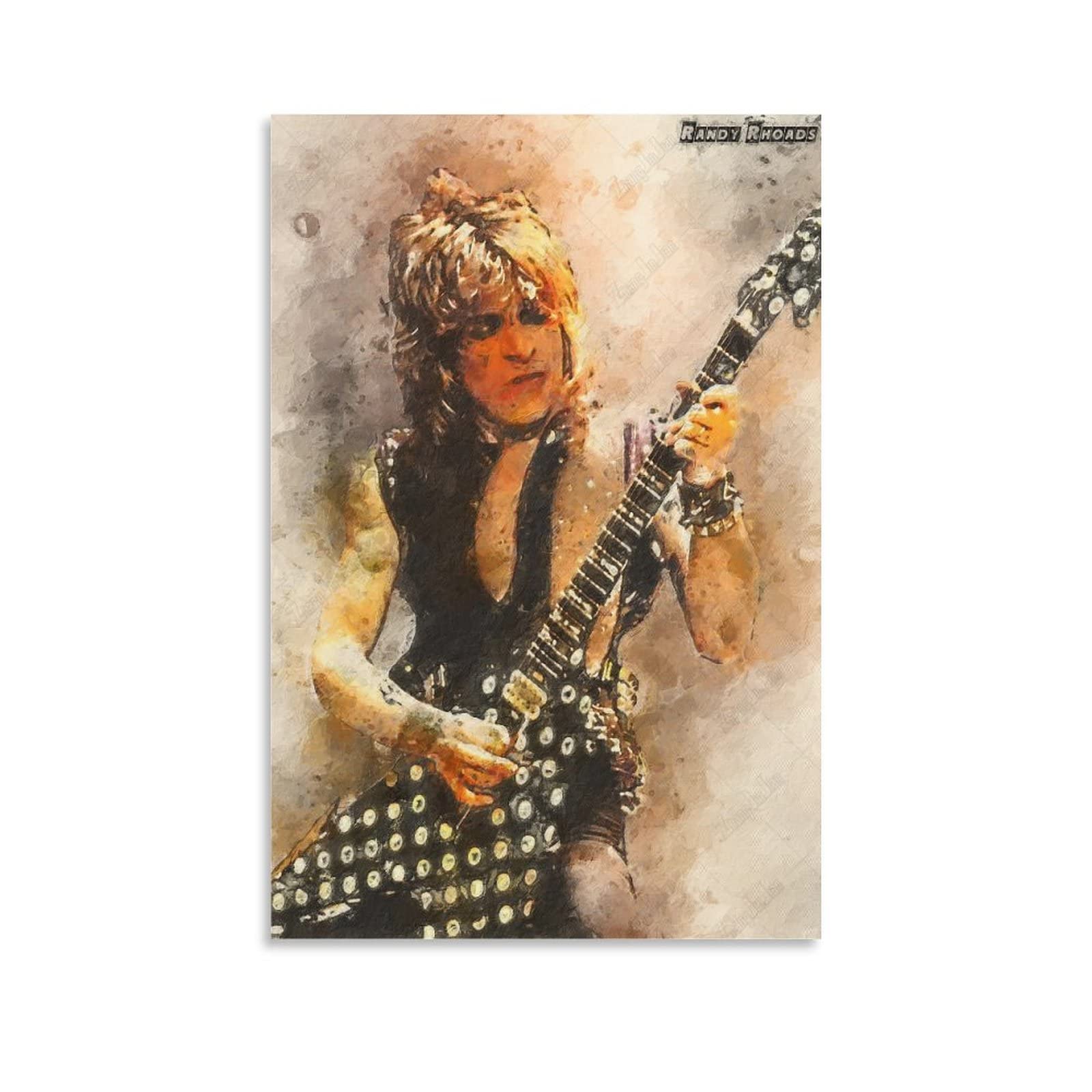 Amazon.com: KRIADO Rock Guitarist Randy_Rhoads Performing Live Wall Art ...