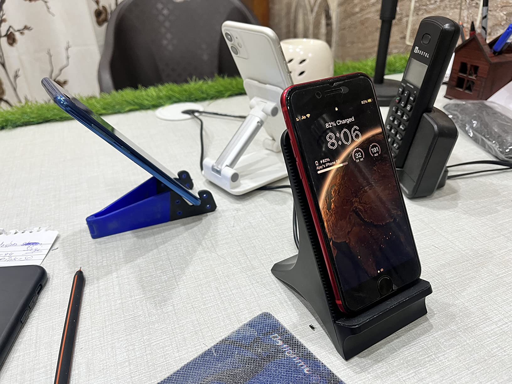 Callmate Wireless Charger with Cooling Fan, Qi-Certified 15W Max Fast ...