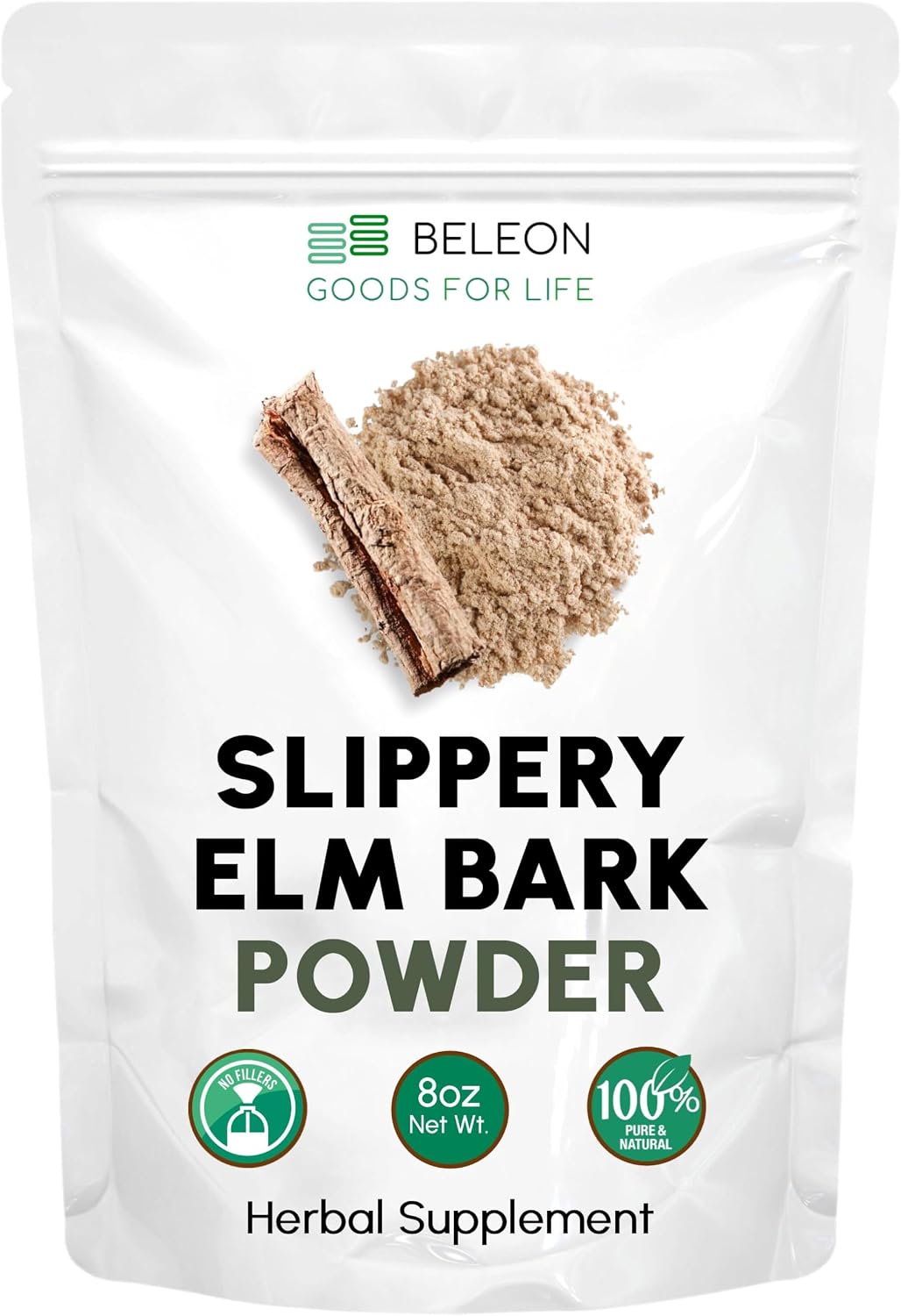 Amazon.com : Slippery Elm Bark Powder 8 oz - Direct Crushed Inner Bark ...