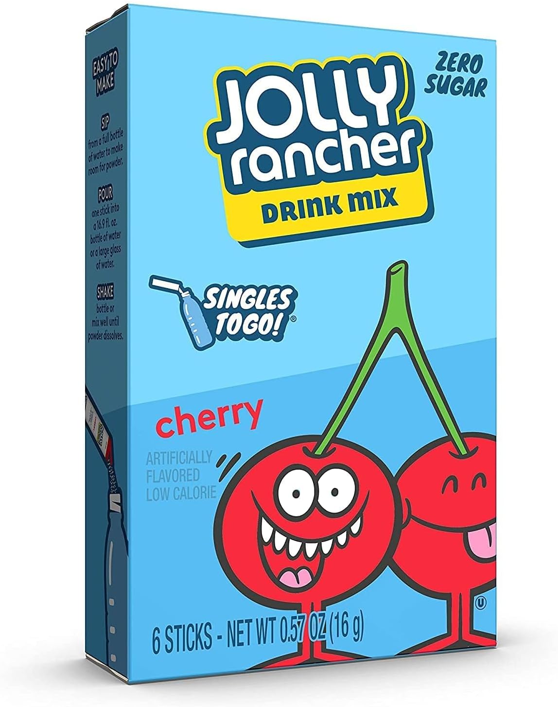 Amazon.com : Jolly Rancher Cherry Singles To Go Drink Mix, 6 CT (Pack ...