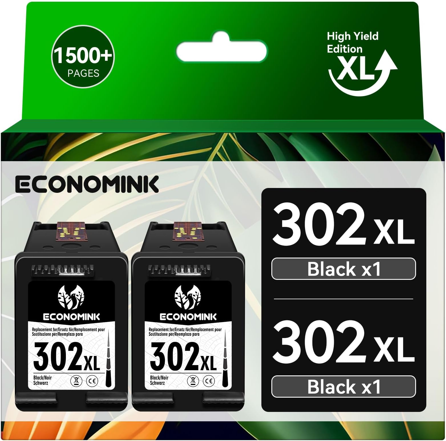 HP F6U67AE 302XL High Yield Original Ink Cartridge, Tri-color, Single ...