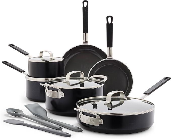 Amazon.com: GreenPan x Bobby Flay 13 Piece Nonstick Cookware Pots and ...