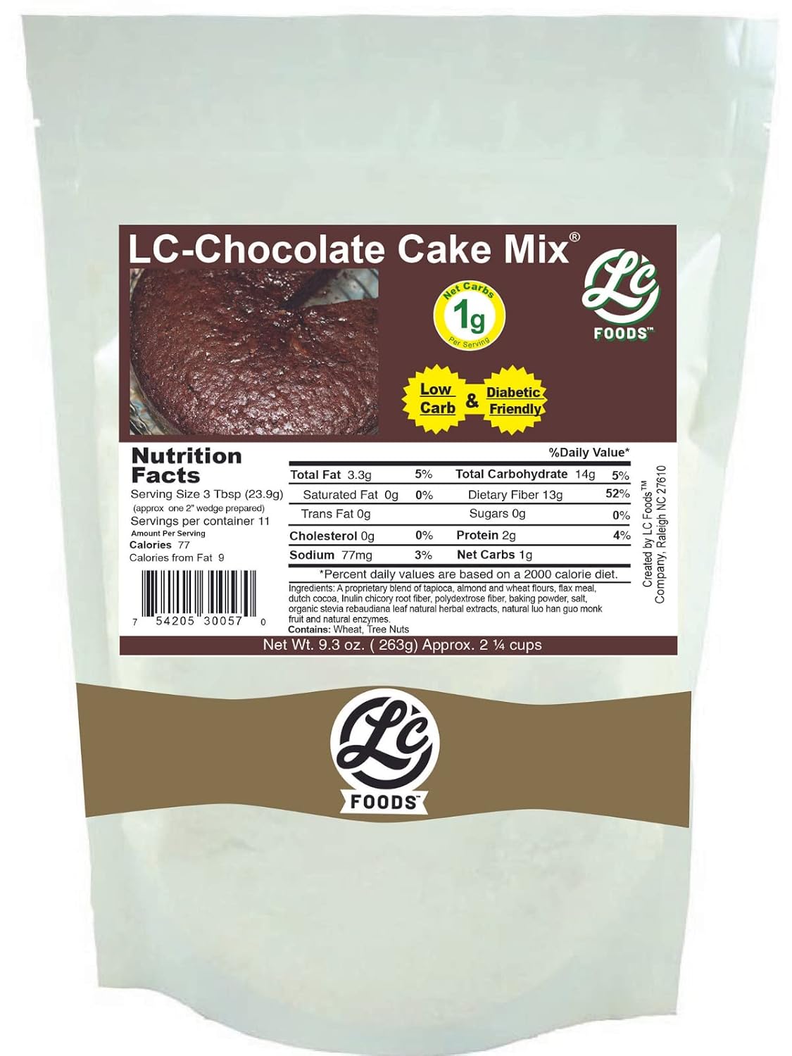 Amazon.com : LC Foods Chocolate Cake Mix | Sugar-Free | No Artificial ...