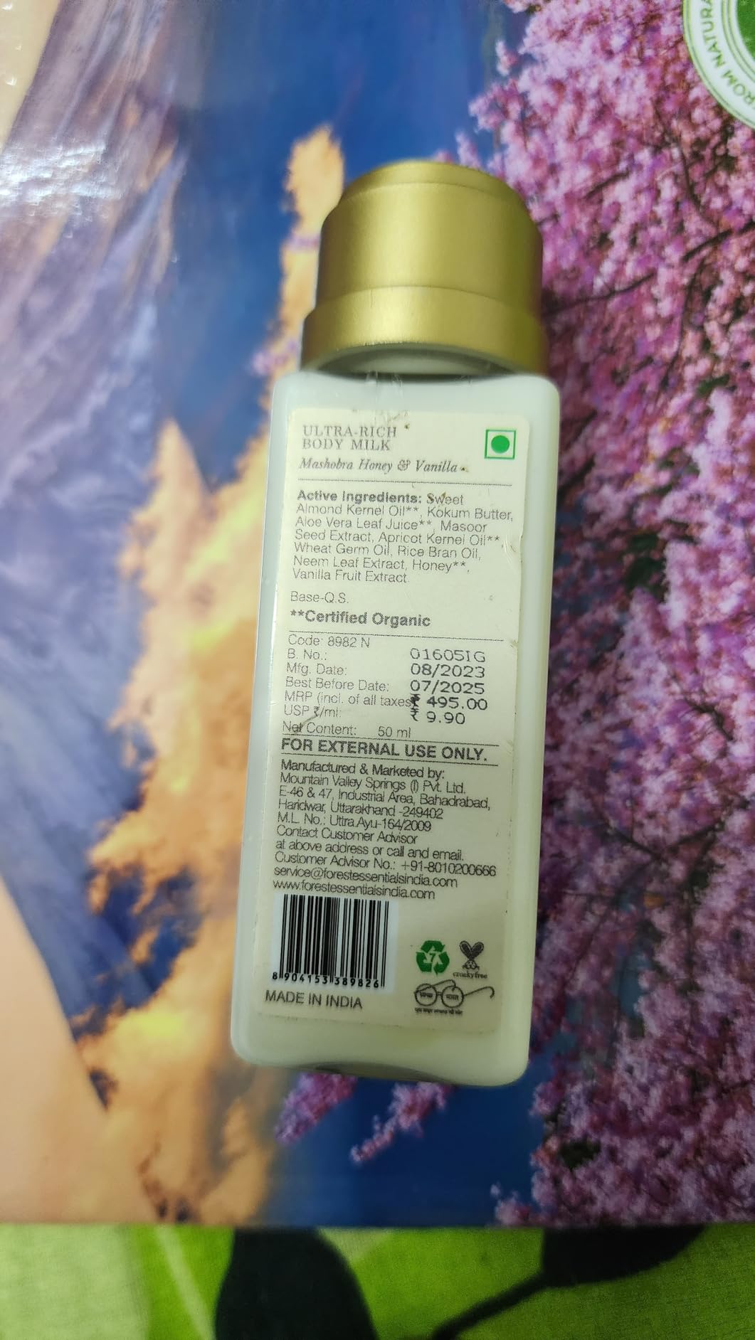 Forest Essentials Ultra-Rich Body Milk Honey & Vanilla | Ayurvedic ...