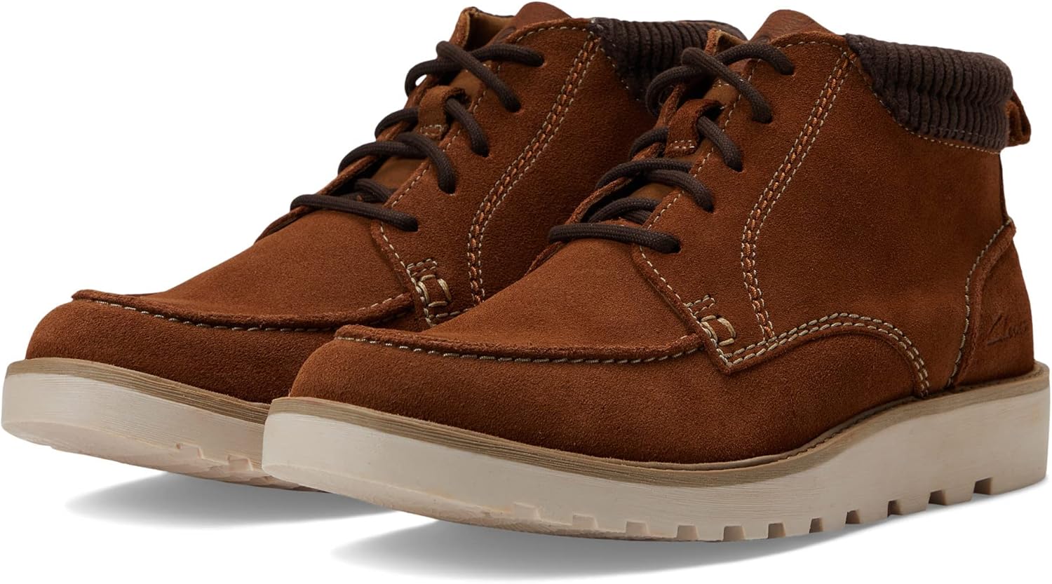 Amazon.com | Clarks Men's Barnes Mid Oxford Boot, Cola Suede, 10 | Chukka