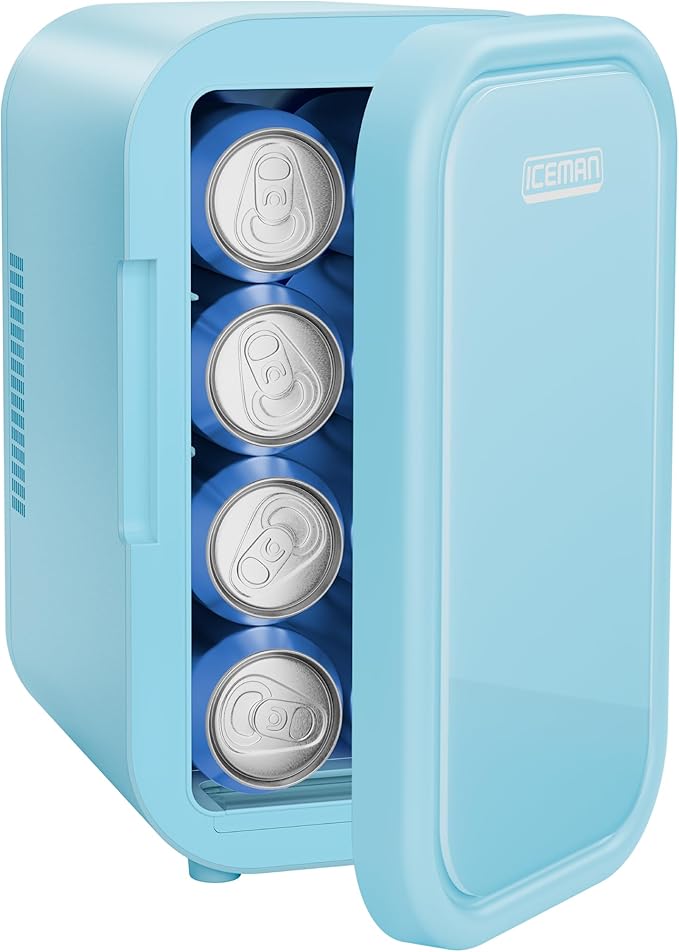 Amazon.com: Iceman Portable Mini Fridge – Fits 8 x 12 oz Cans, Cooler ...