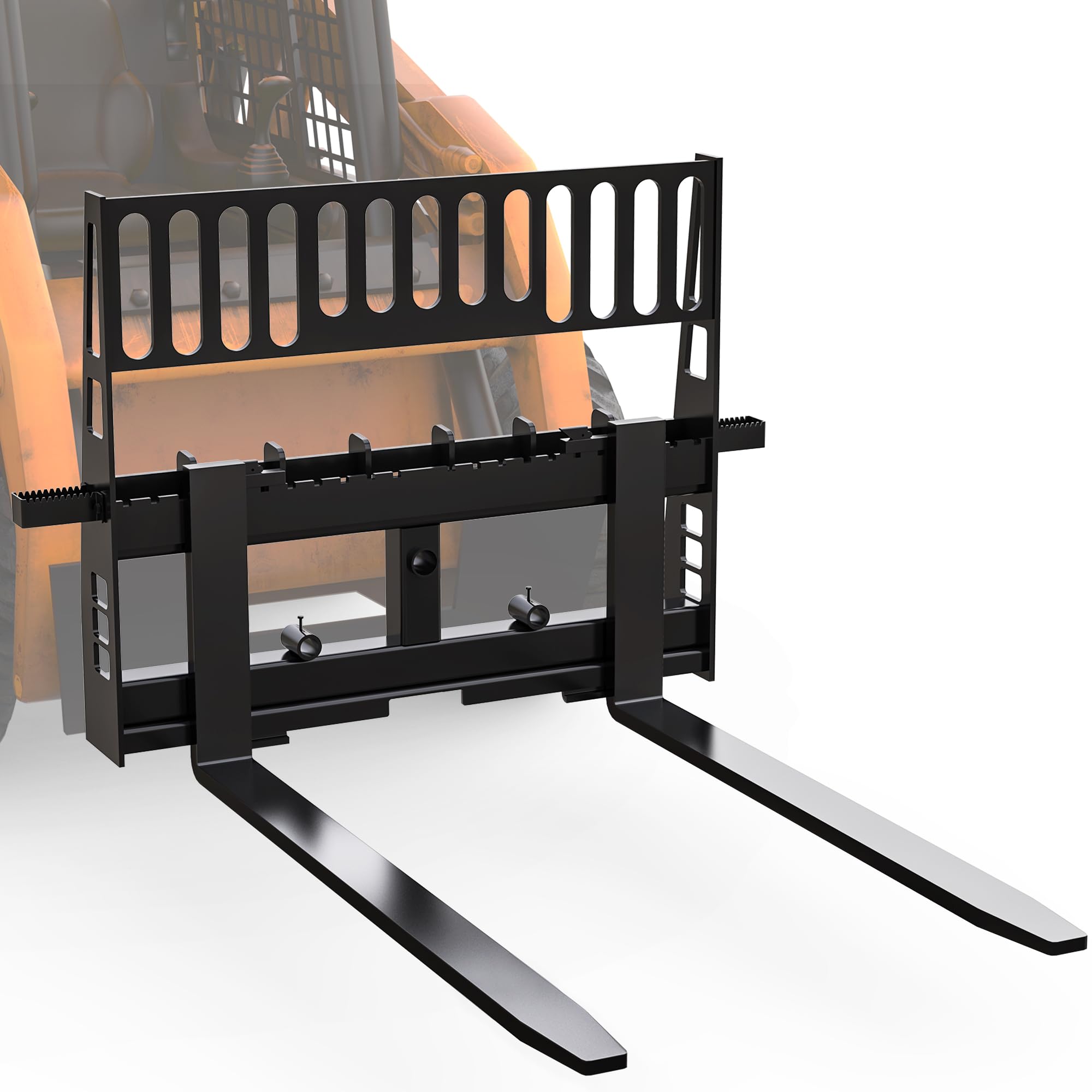 Amazon.com: YINTATECH 4000lbs Skid Steer Pallet Fork Attachment, 48 ...