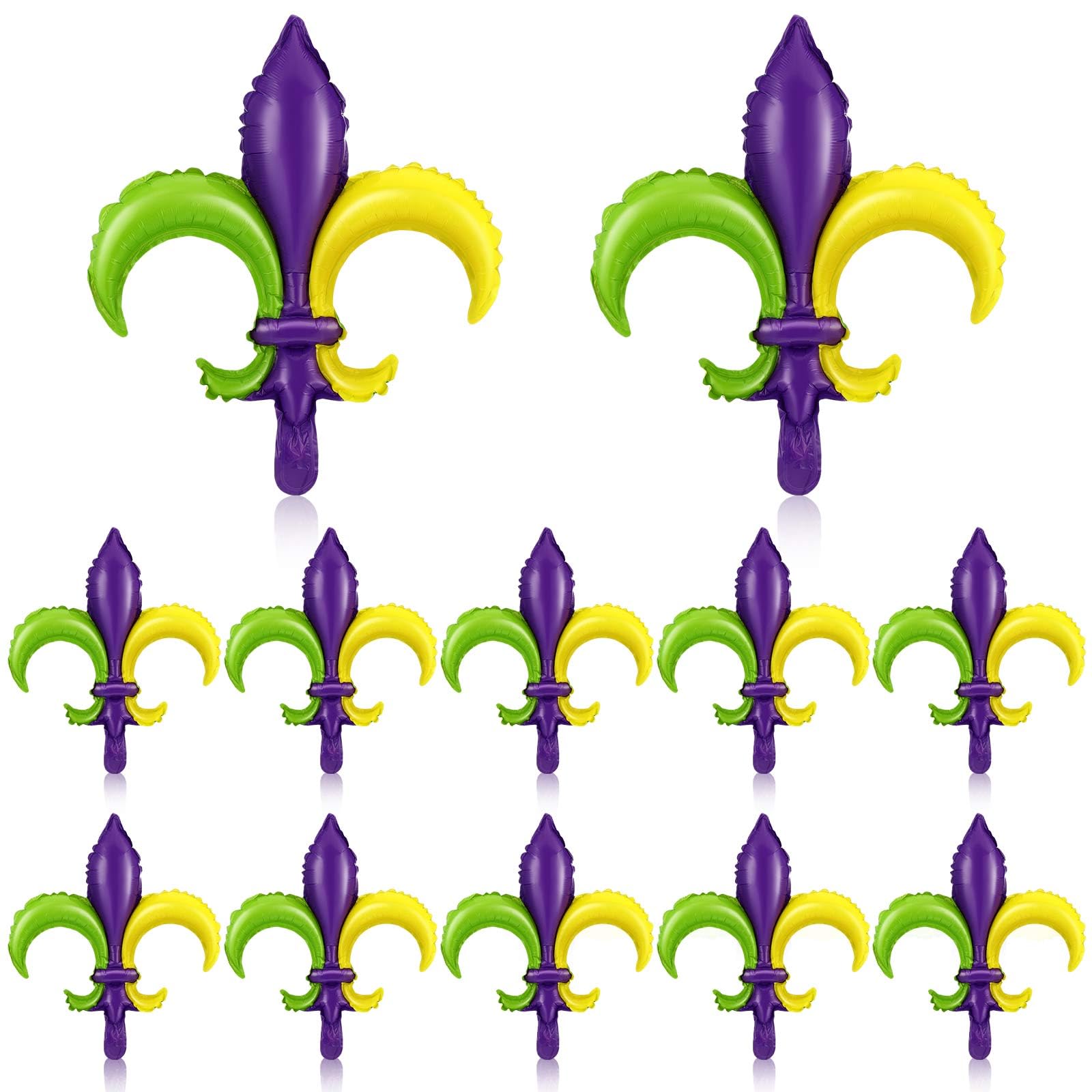 Snapklik.com : Gejoy Fleur De Lis Foil Mardi Gras Balloon Mardi Gras ...