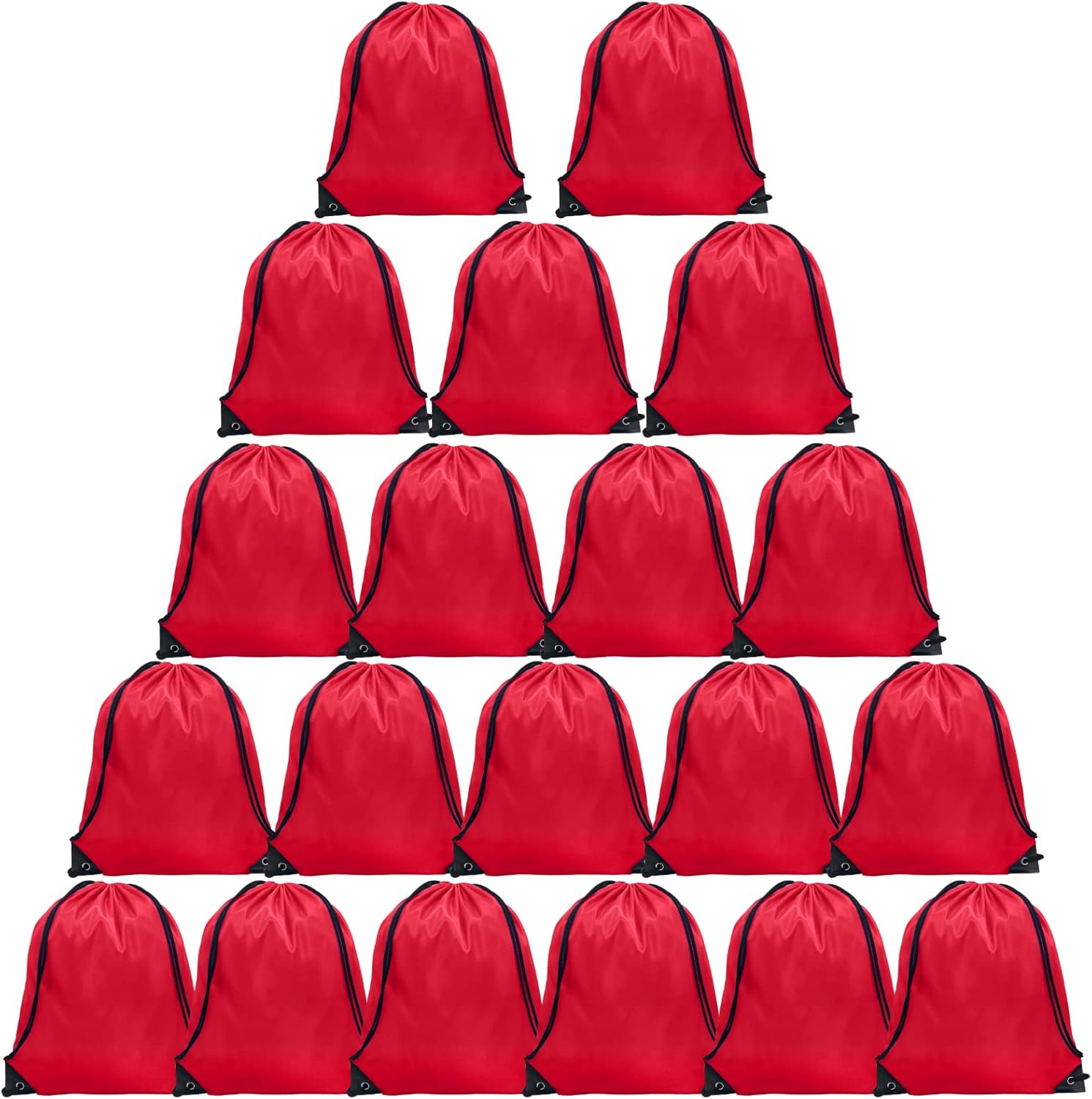 Amazon.com | GoodtoU Drawstring Backpack Bulk, 20 Pcs Draw String Bags ...