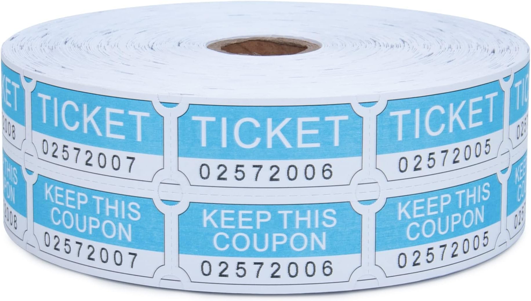 Merangue Lot de 1000 rouleaux de tickets Admit One, double avec coupon, jaune, lot de 1000 (1008 ...