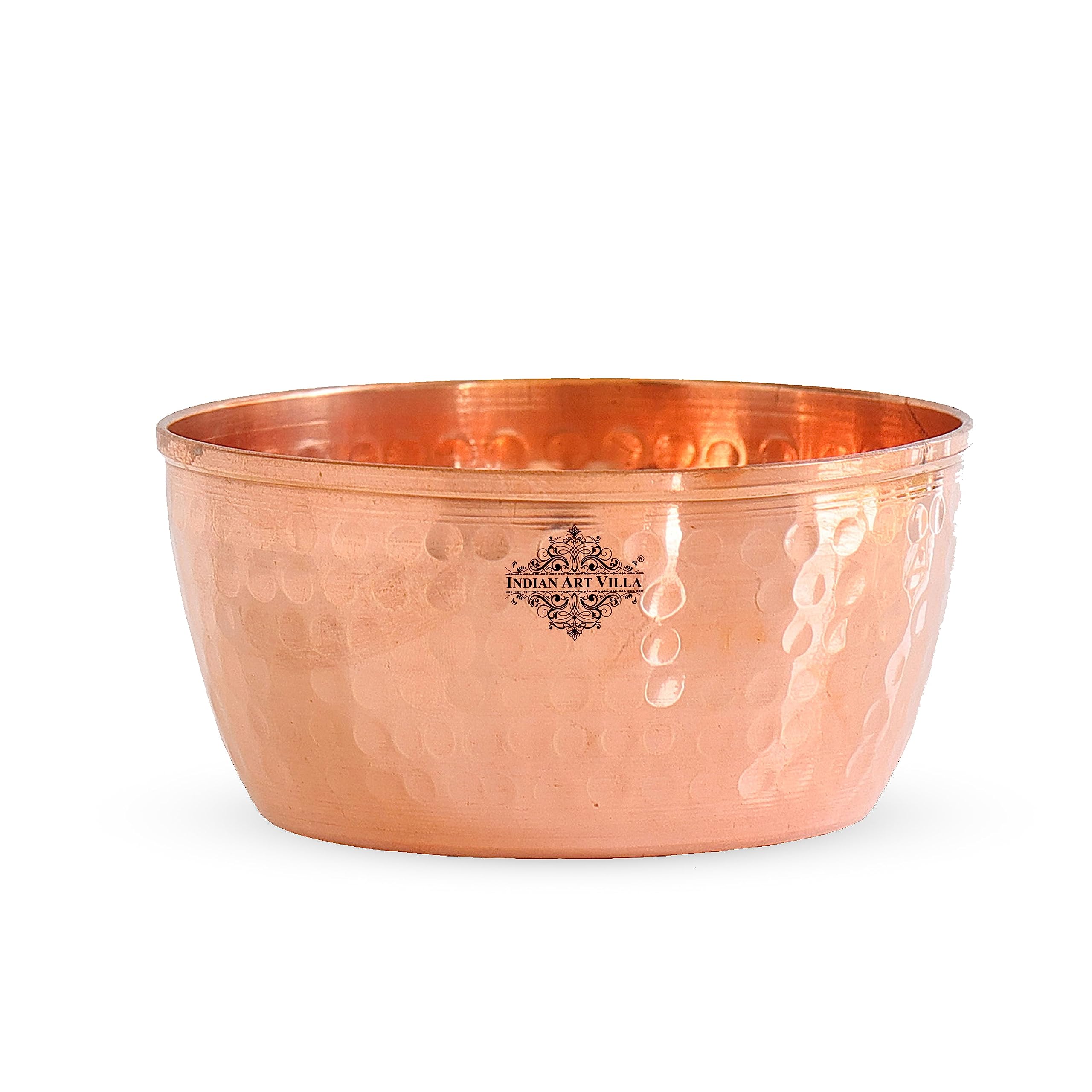 Buy INDIAN ART VILLA Pure Copper Bowl - Tableware Dinnerware for Hotel ...