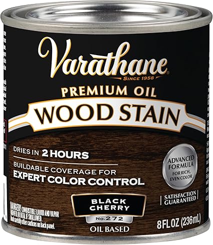 Varathane 1/2 pt Rust-Oleum 241413 Black Cherry Varathane Oil-Based ...