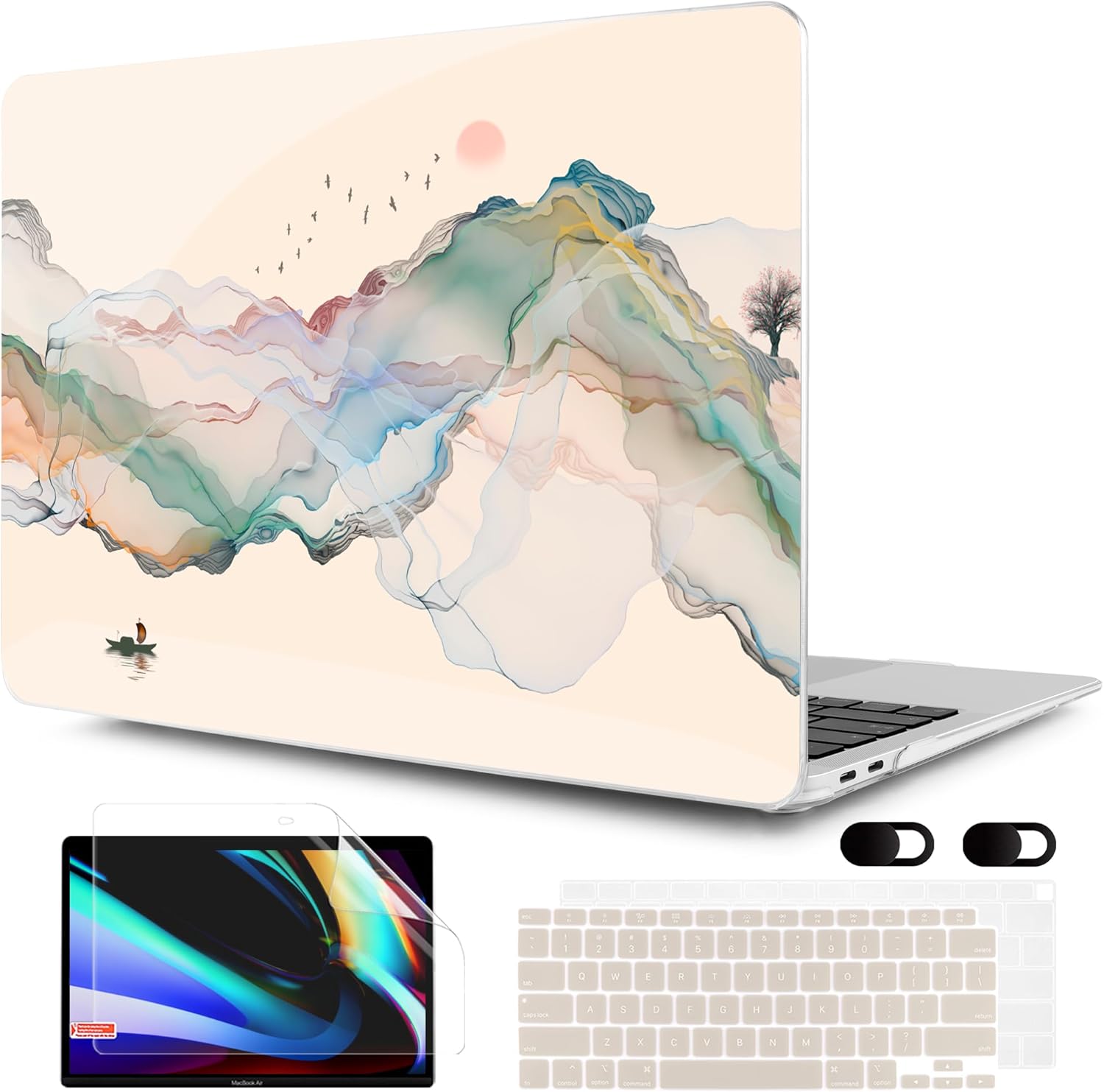 MEEgoodo Funda para MacBook Air de 13 pulgadas 2021 2020 2019 2018 ...