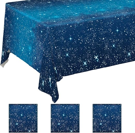 Amazon.com: Gatherfun Space Tablecloth Space Stars Theme Party Supplies ...