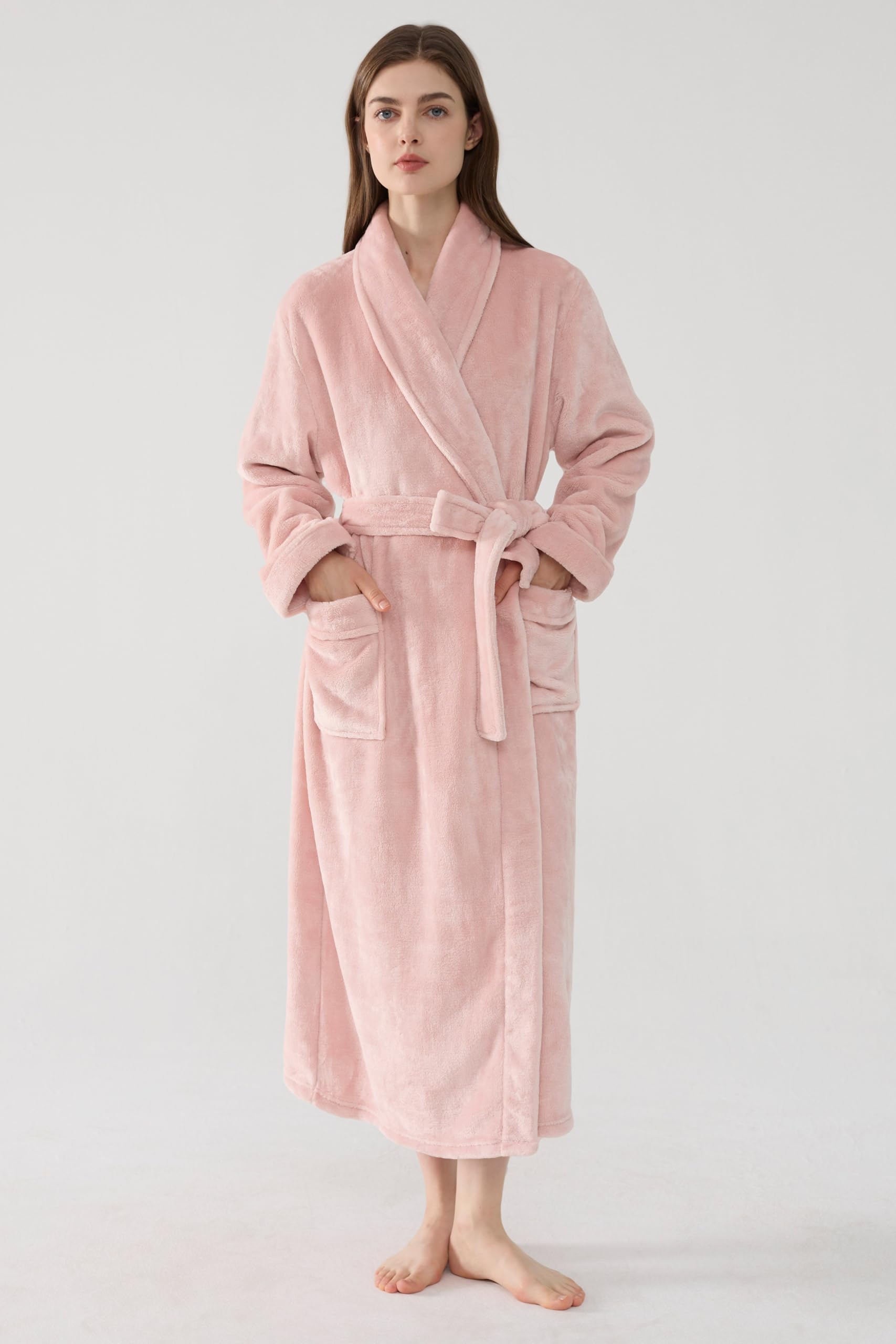 Snapklik.com : Amorbella Women Winter Fleece Robes Fuzzy Heavy Warm ...