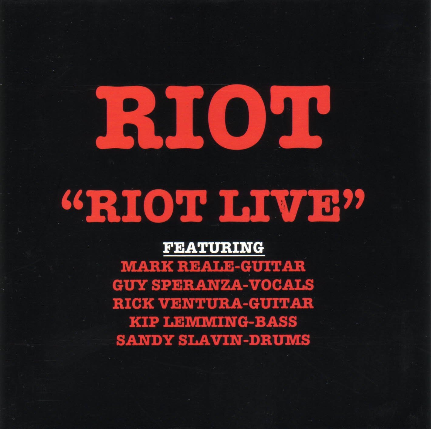 Riot Live: Amazon.co.uk: CDs & Vinyl
