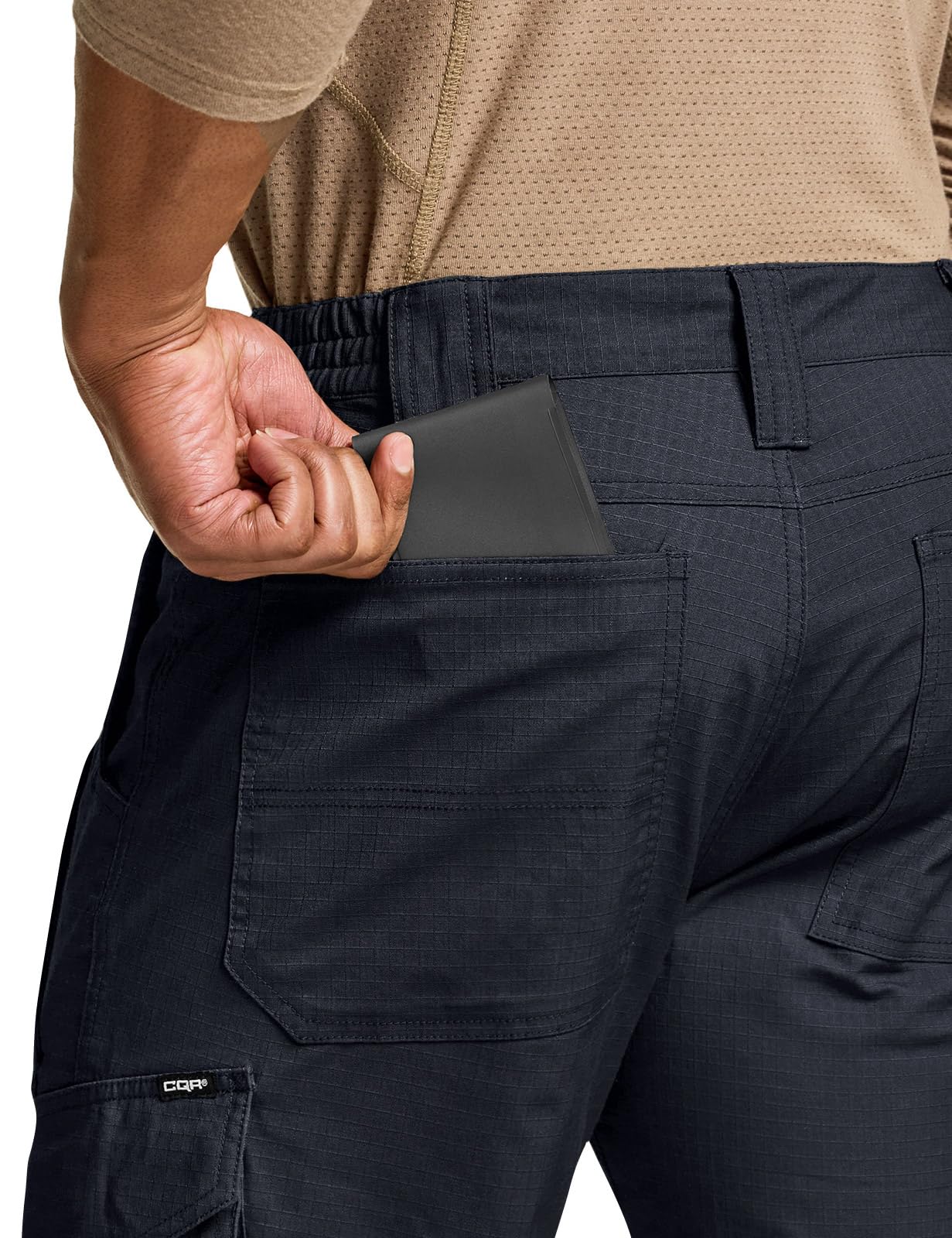 Snapklik.com : Mens Flex Ripstop Tactical Pants, Water Resistant ...