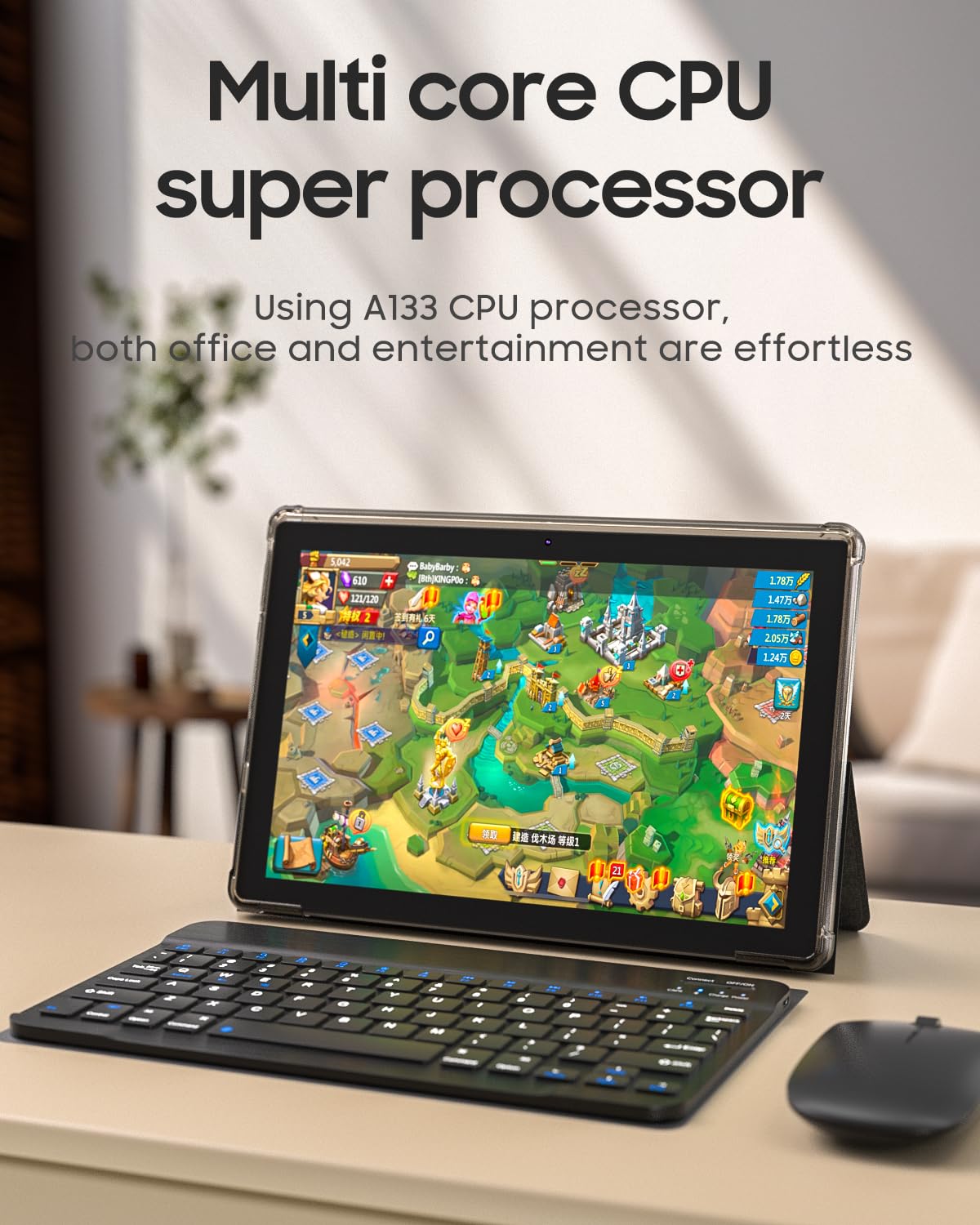 Snapklik.com : Android 13 Tablet 10 Inch, 2 In 1 Tablets