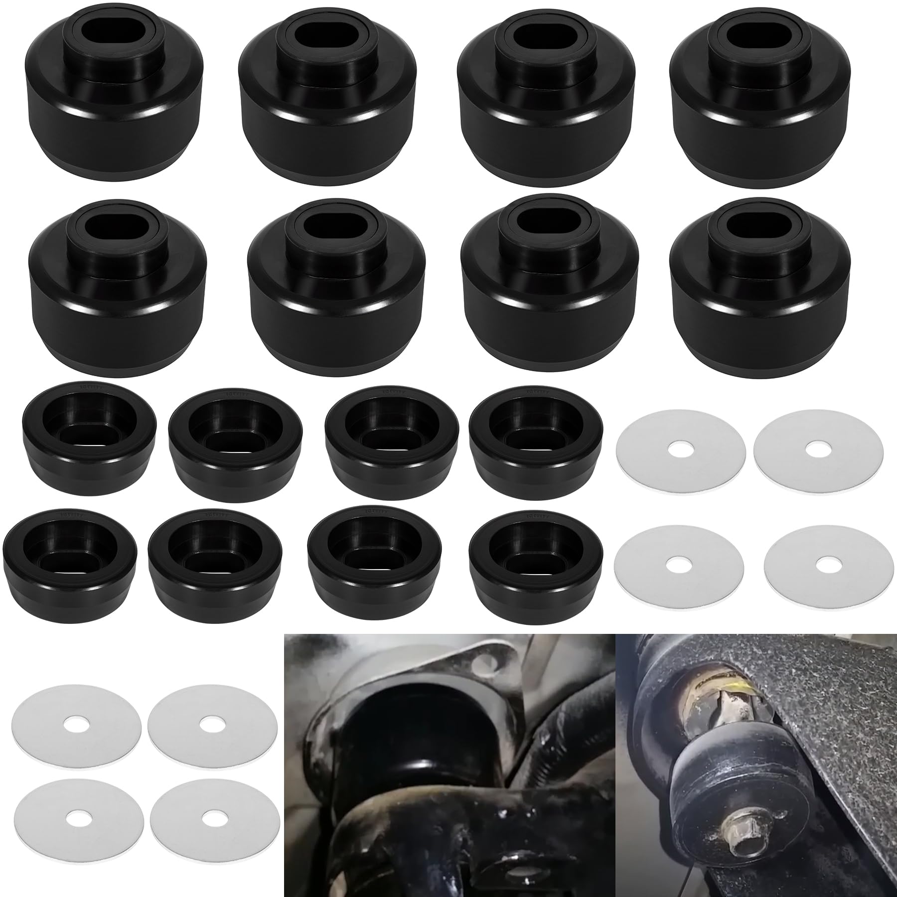 Amazon.com: BELIFLY 7-141 Body and Cab Mount Bushing Kit Compatible ...