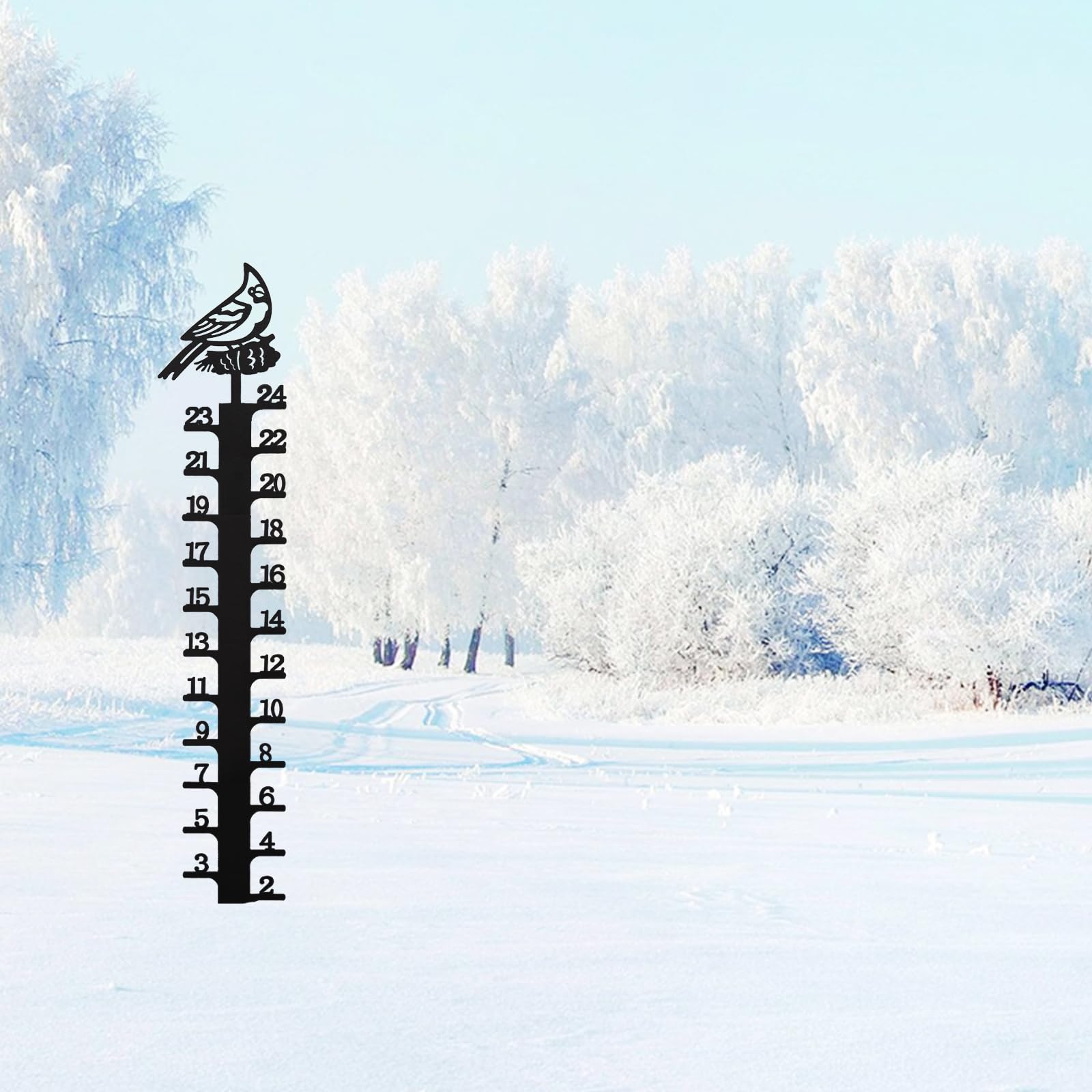 Snapklik.com : Snow Gauge Outdoor Upgrade, 24 Inch Snowfall Measuring ...