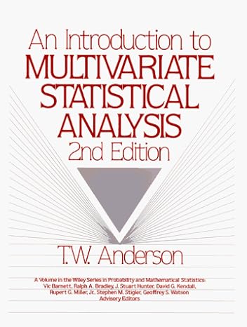 Amazon.com: An Introduction to Multivariate Statistical Analysis, 2nd ...