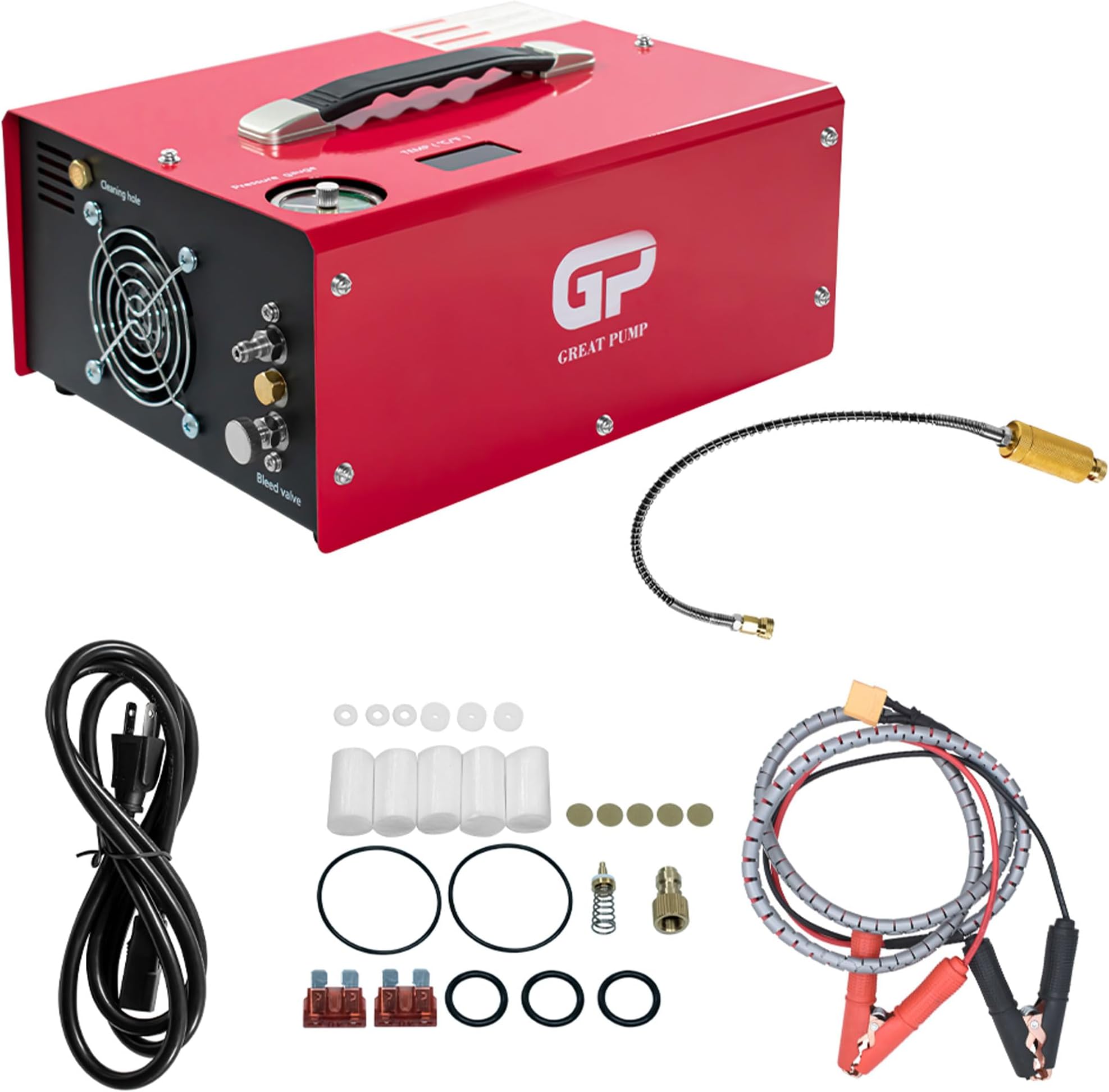 TUXING 300Bar 4500PSI PCP Air Compressor, Oil/Water-Free, Set-Pressure ...