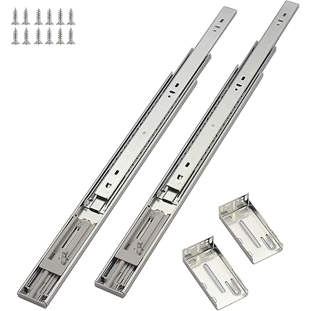 10 Pairs 22 inch Drawer Slides Soft Close Drawer Full Extension Drawer ...