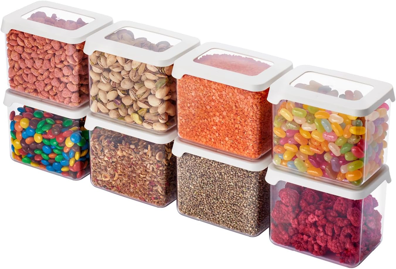 Amazon.com: SmartStore Clear Airtight Dry Food Containers with Lids 0 ...