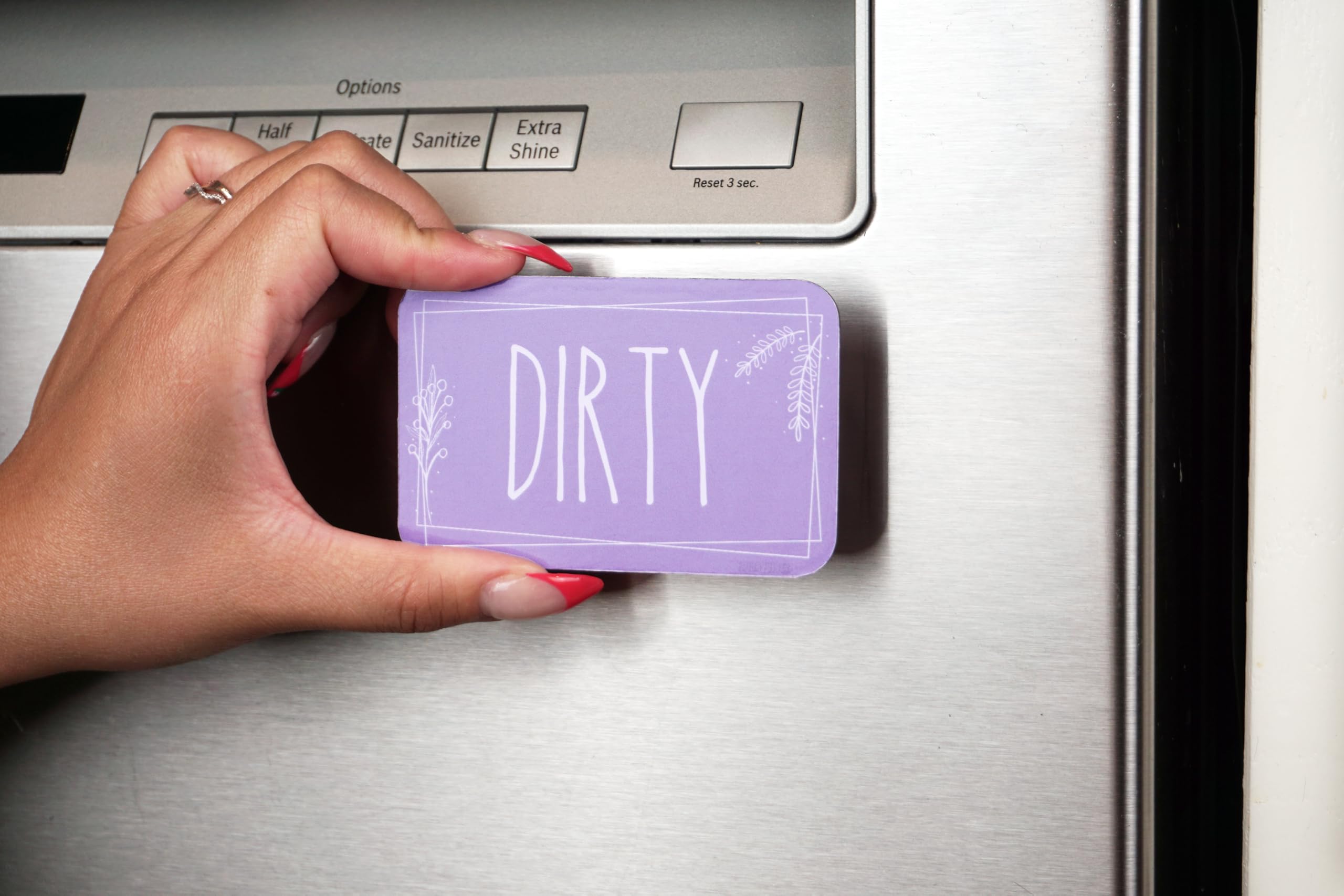 Snapklik.com : Double-Sided Dishwasher Magnet Clean Dirty Sign ...