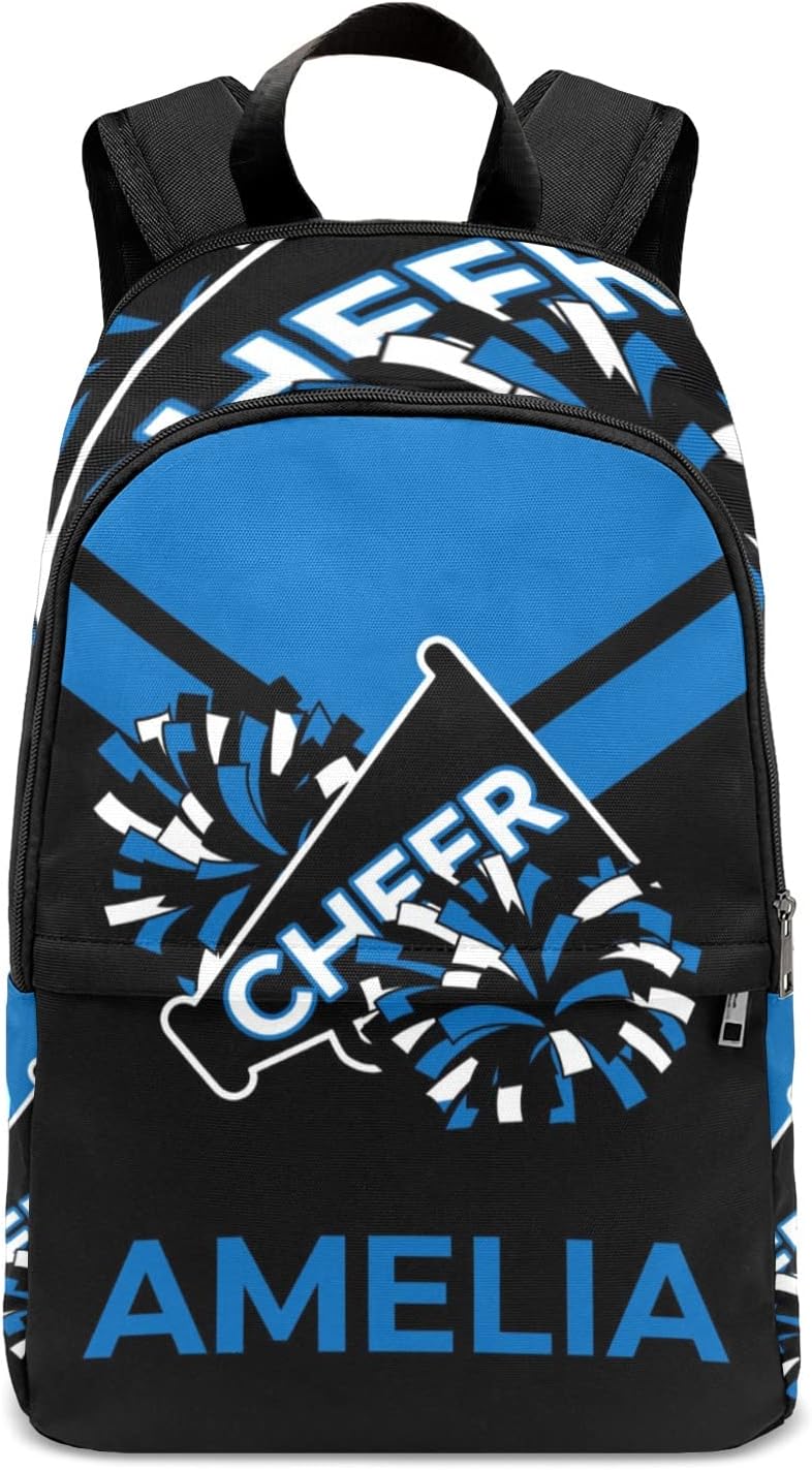Amazon.com | Yeshop Cheerleader Blue Personalized Backpack for Teen ...