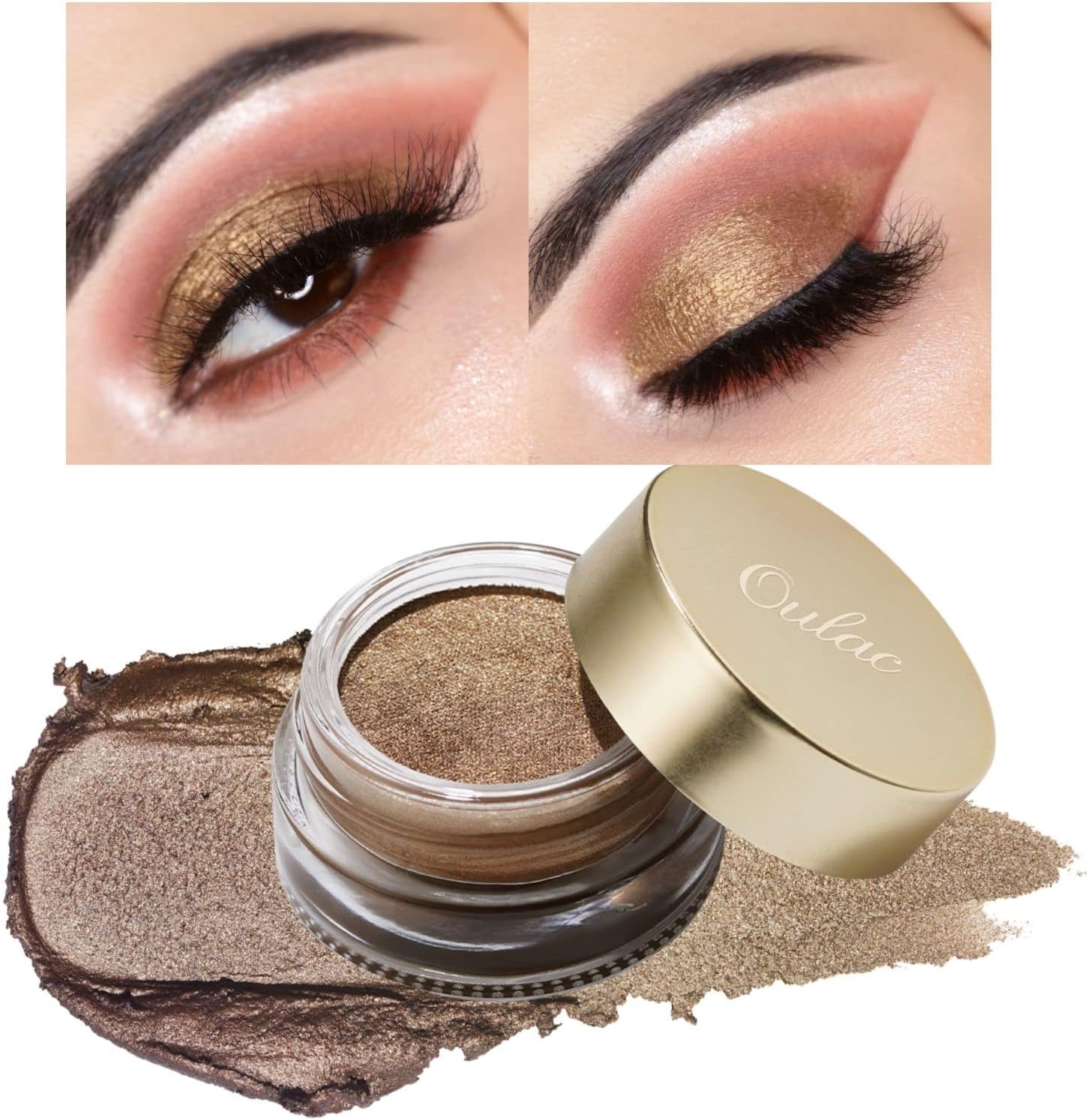Oulac Gold Eyeshadow| Highly Pigmented Cream Eyeshadow| Waterproof ...