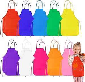 Amazon.com: 20 Pcs Art Smocks Children Fabric Art Aprons for Art ...