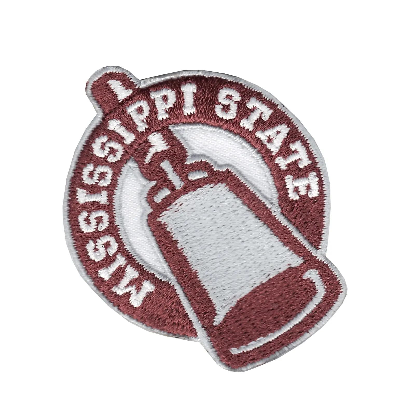 Amazon.com: Mississippi State Bell Patch Football Iron On Embroidered ...