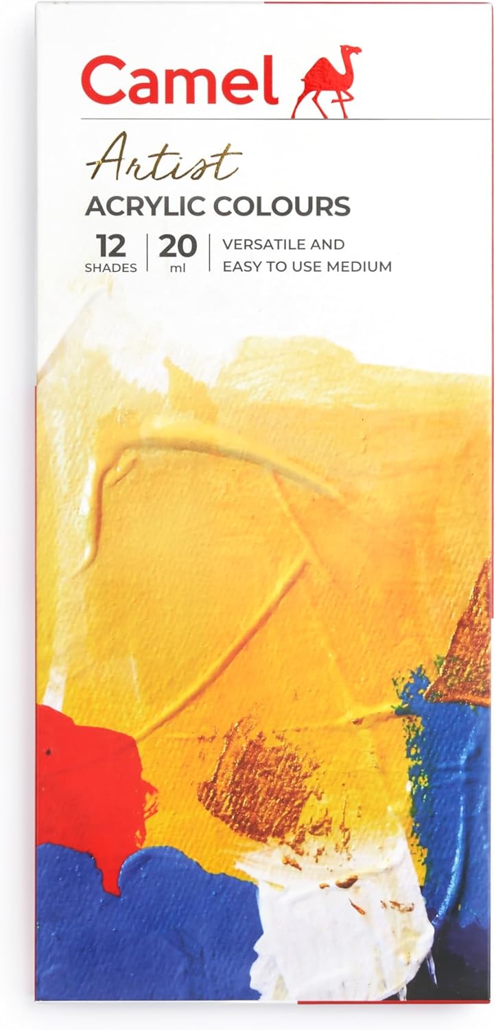 Amazon.com: Camel Acrylic Color Box - 20Ml Tubes, 12 Shades : Arts ...