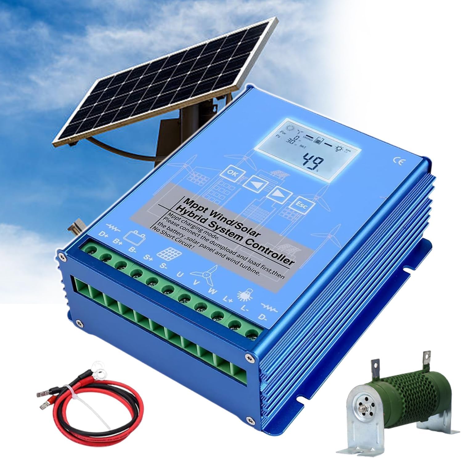 Amazon.com: pealiritansemen Wind Solar Hybrid Charge Controller with ...
