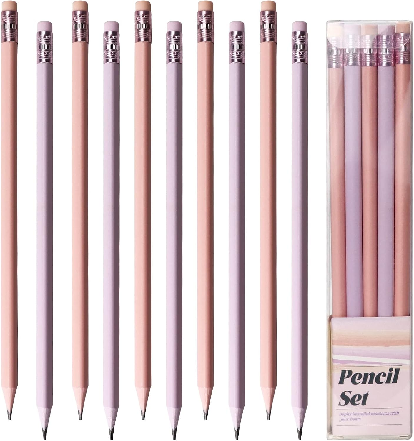 Amazon.com : Pencil, 10pcs Drawing Pencils Graphite Pencil Cylinder ...