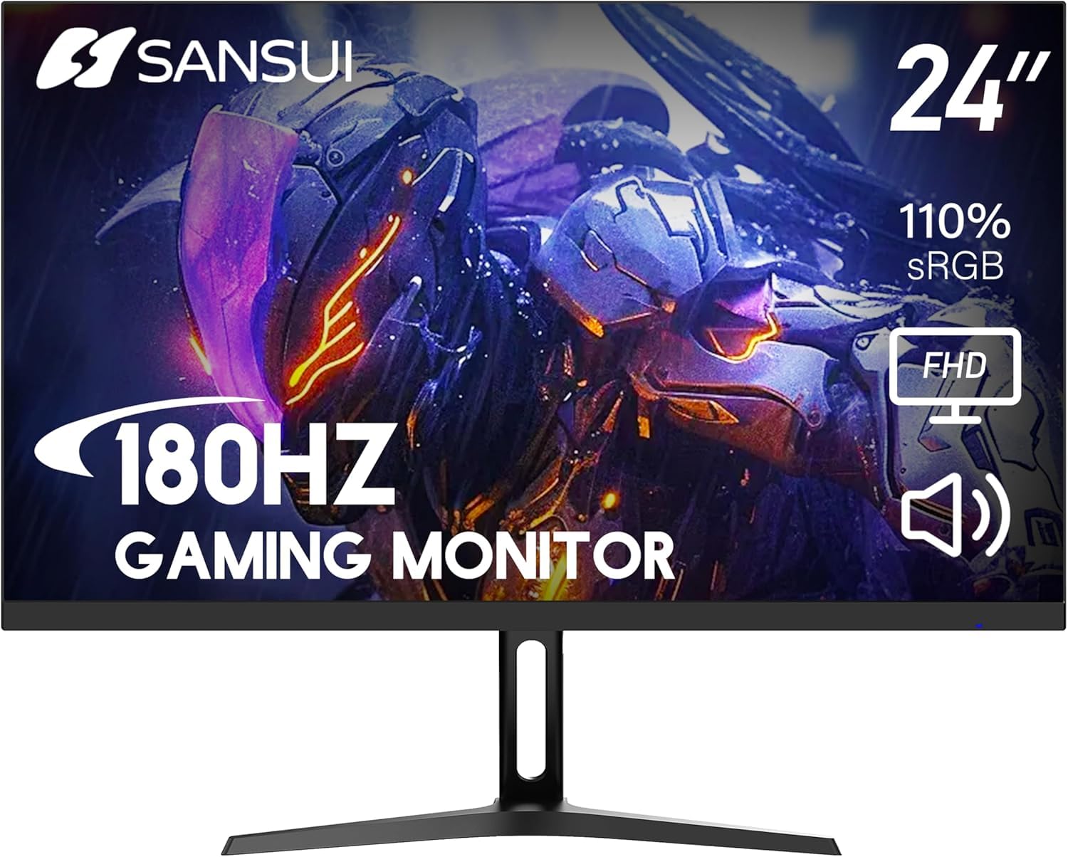 Amazon.com: SANSUI 180Hz Monitor 24 inch PC Monitor, Computer Monitor ...